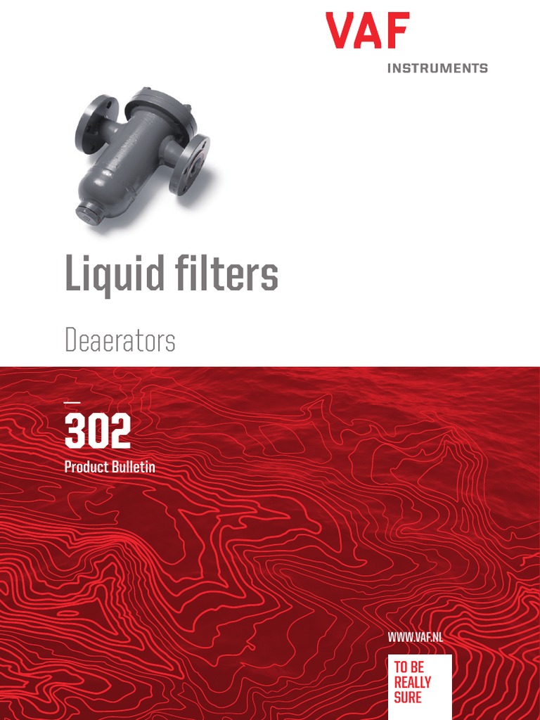 Filters-Deaerators Vaf | PDF | Flow Measurement | Pipe (Fluid Conveyance)