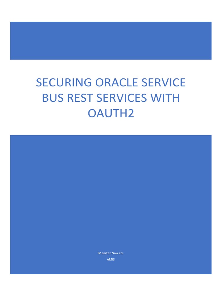 Securing Service Bus REST Services Using OAuth2 | PDF | Security Engineering | Information ...