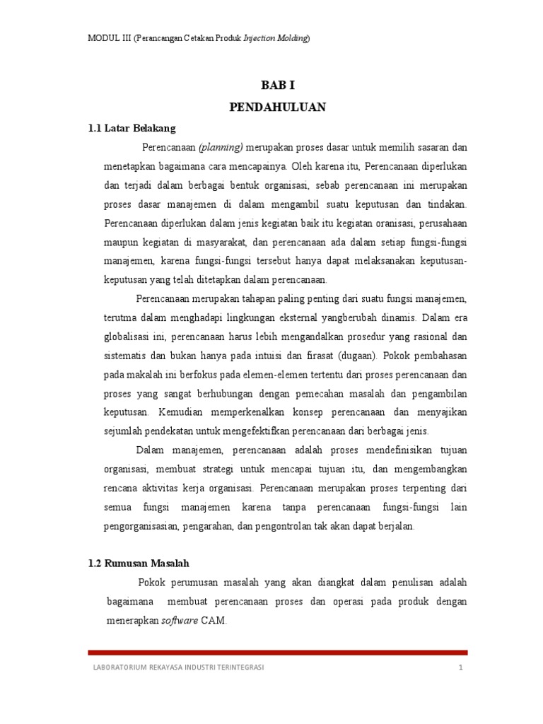 Perancangan Proses Injection Molding | PDF | Teknologi & Rekayasa
