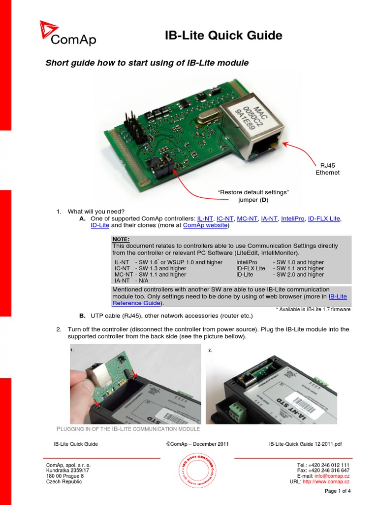 Short Guide How To Start Using of IB-Lite Module | PDF | Ip Address ...