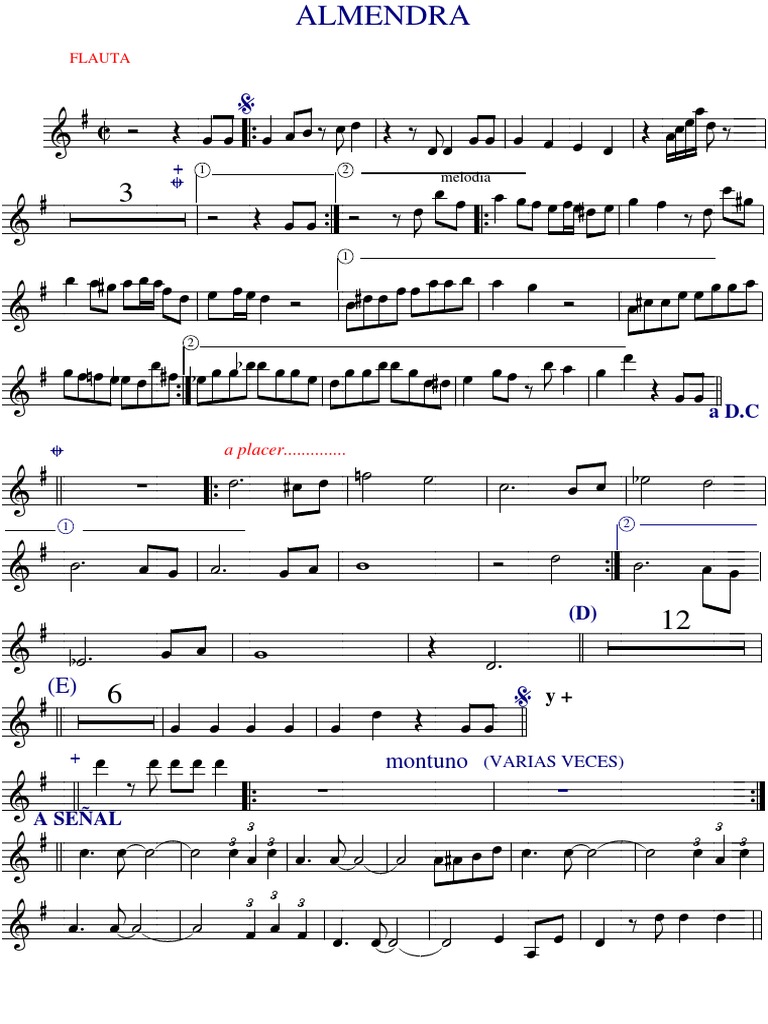 Almendra Flauta | PDF