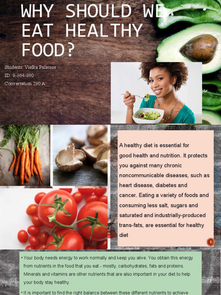Why Should We Eat Healthy Food | PDF | Self-Improvement | Lifestyle
