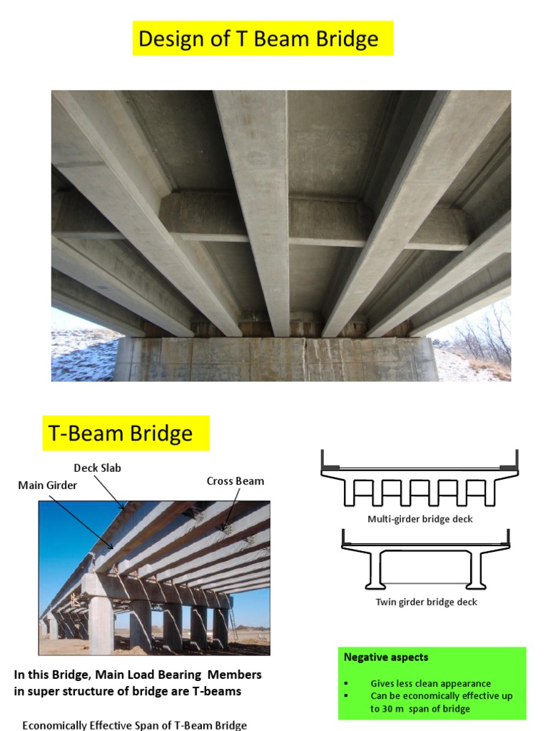 Design of T Beam Bridge | PDF | Beam (Structure) | Bridge