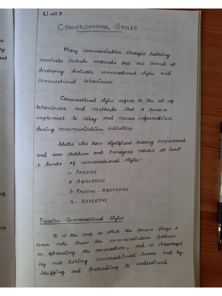 Conversational Styles | PDF