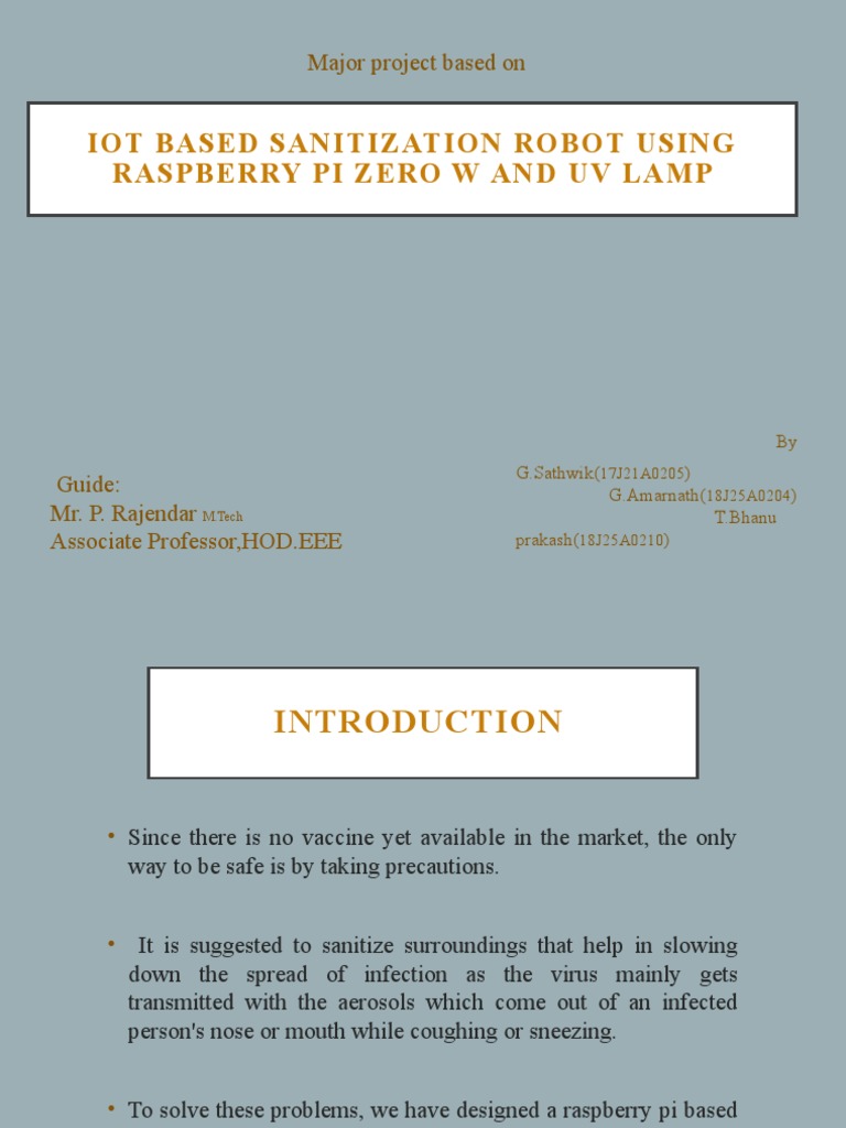 IOT Based Sanitization Robot | PDF | Electric Motor | Relay