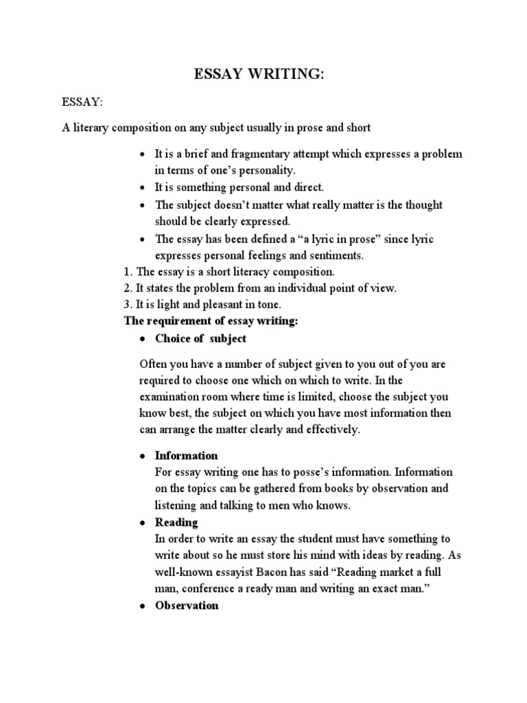 Guide to Structuring an Effective Essay: A Breakdown of the Key ...