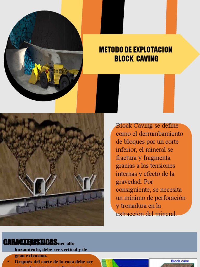 Metodos de Explotacion Block Caving | PDF | Minería | Roca (geología)