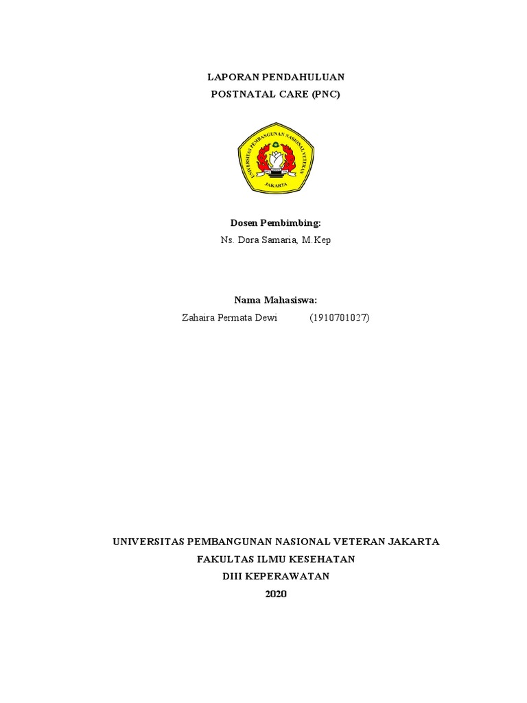 LP PostNatal Zahaira (1910701027) | PDF