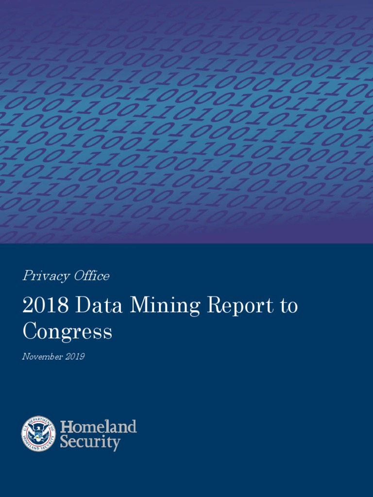 2018 Data Mining Report To Congress: Privacy Office | PDF | United ...