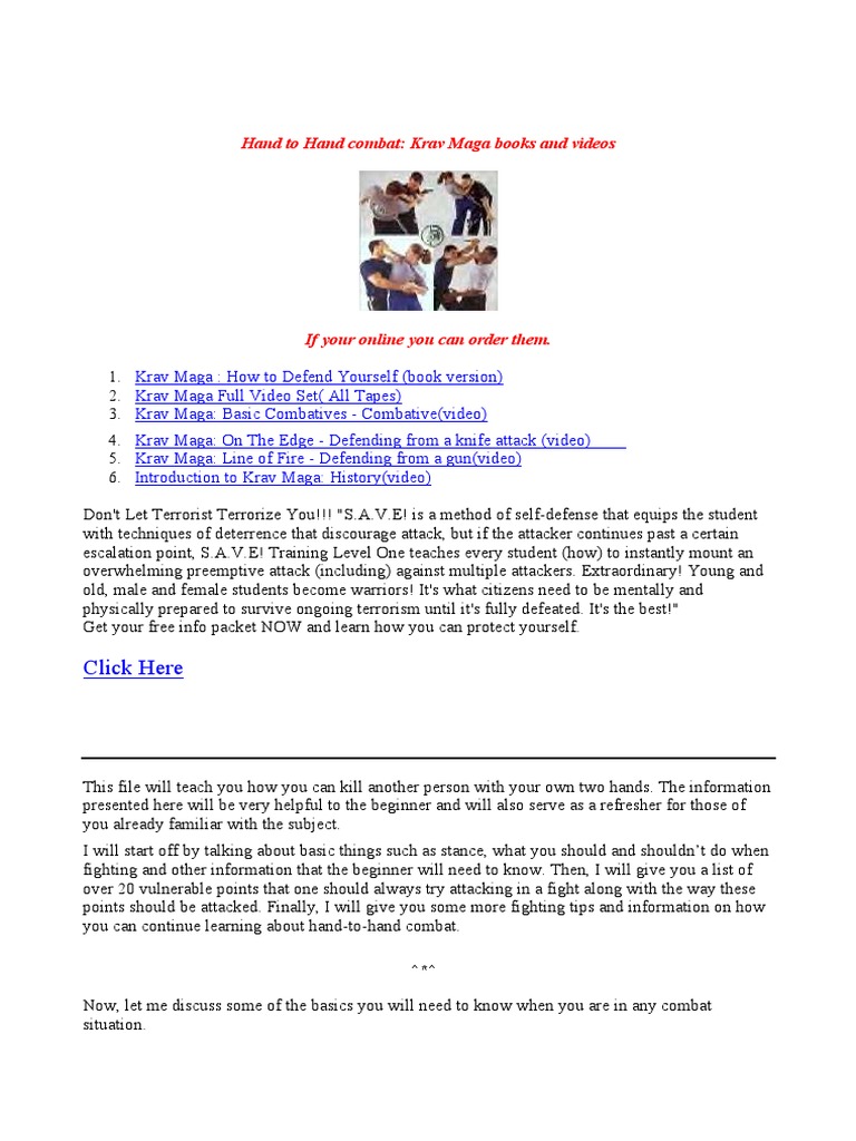 Books - Martial Arts - Hand Combat and Pressure Points | PDF