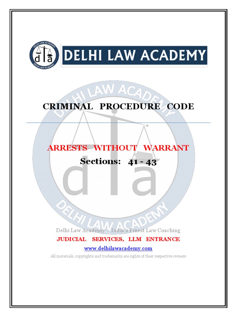 Criminal Procedure Code Arrests | PDF | Arrest | Bail