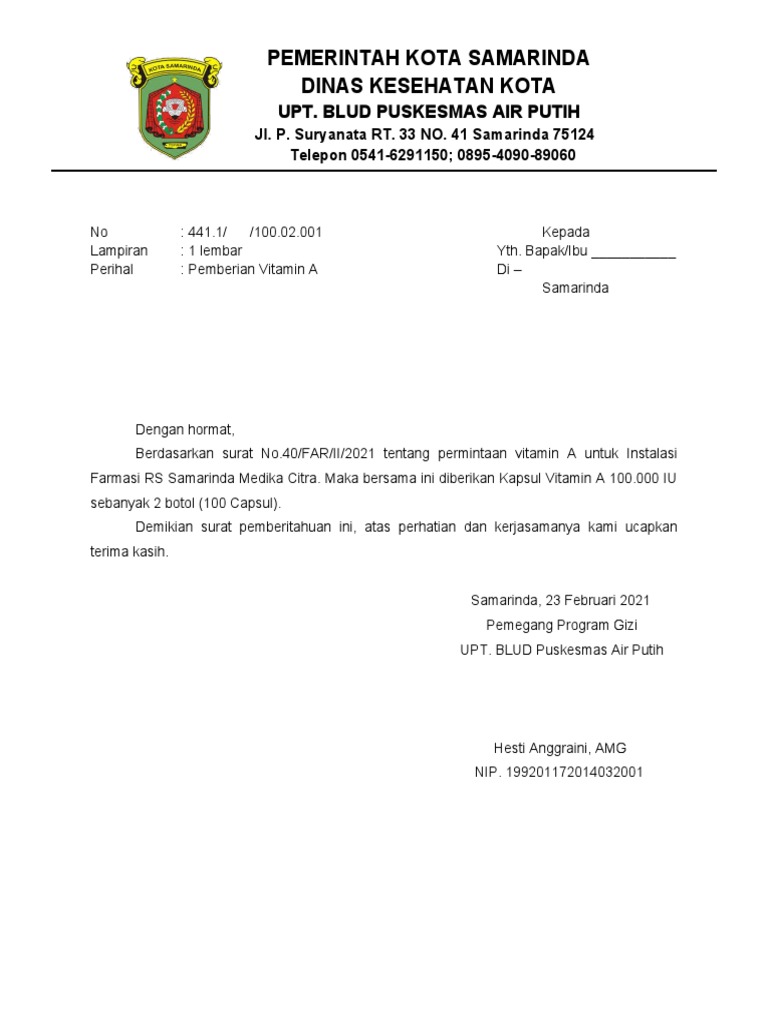 Format Surat Balasan | PDF