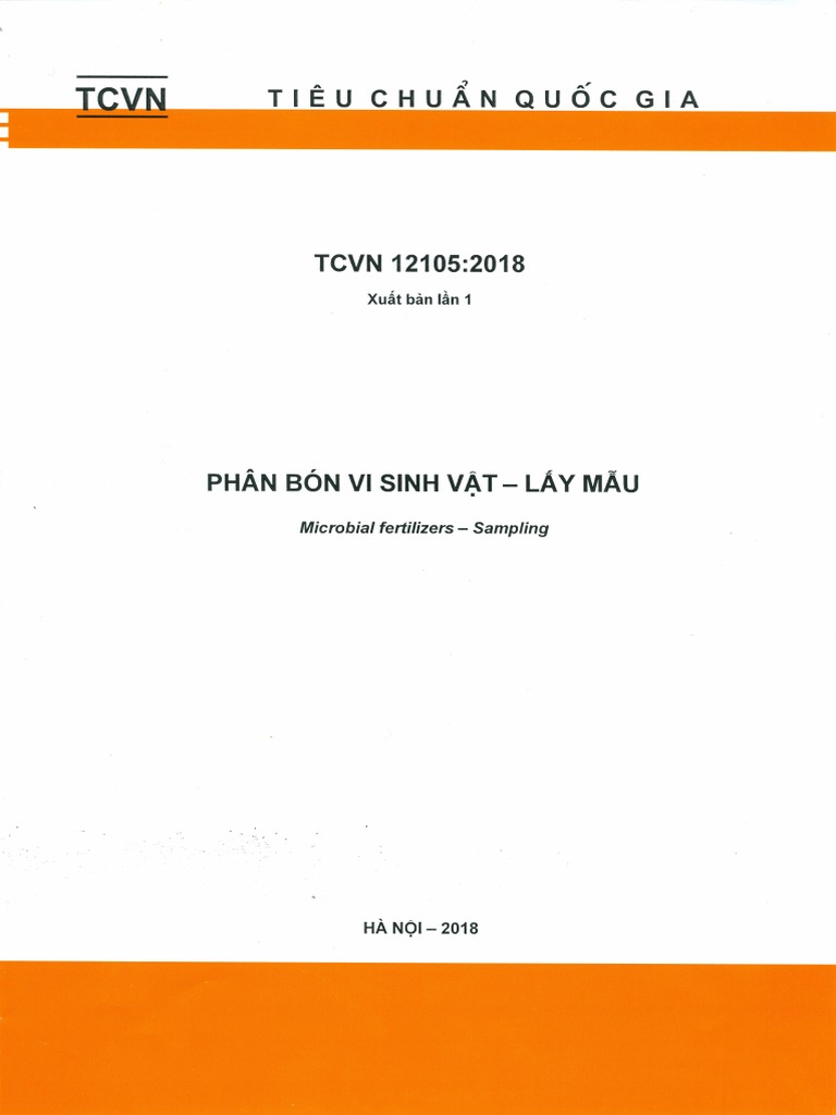 TCVN 12105-2018 - Phan Bon Vi Sinh Vat - Lay Mau | PDF