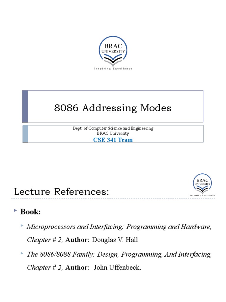 8086 Addressing Modes Guide | PDF | Central Processing Unit | Information Age