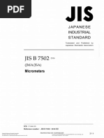JIS B 7507 2022 - Calibrador Vernier | PDF | Probability And Statistics