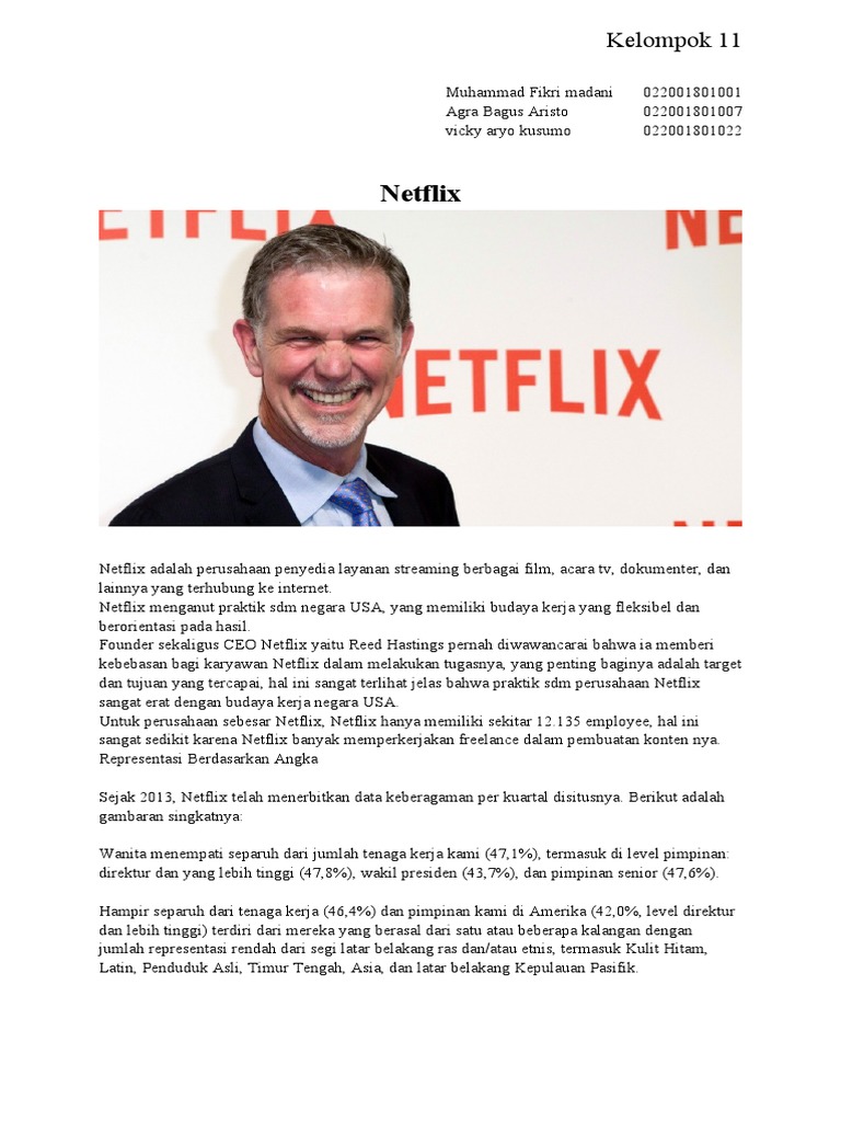 Netflix Kelompok 11 | PDF