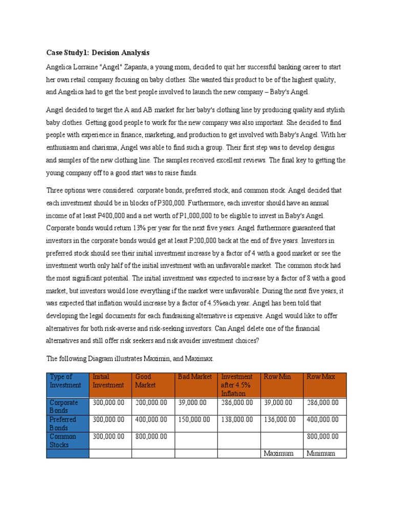 Case Study 1 | PDF | Investing | Bonds (Finance)