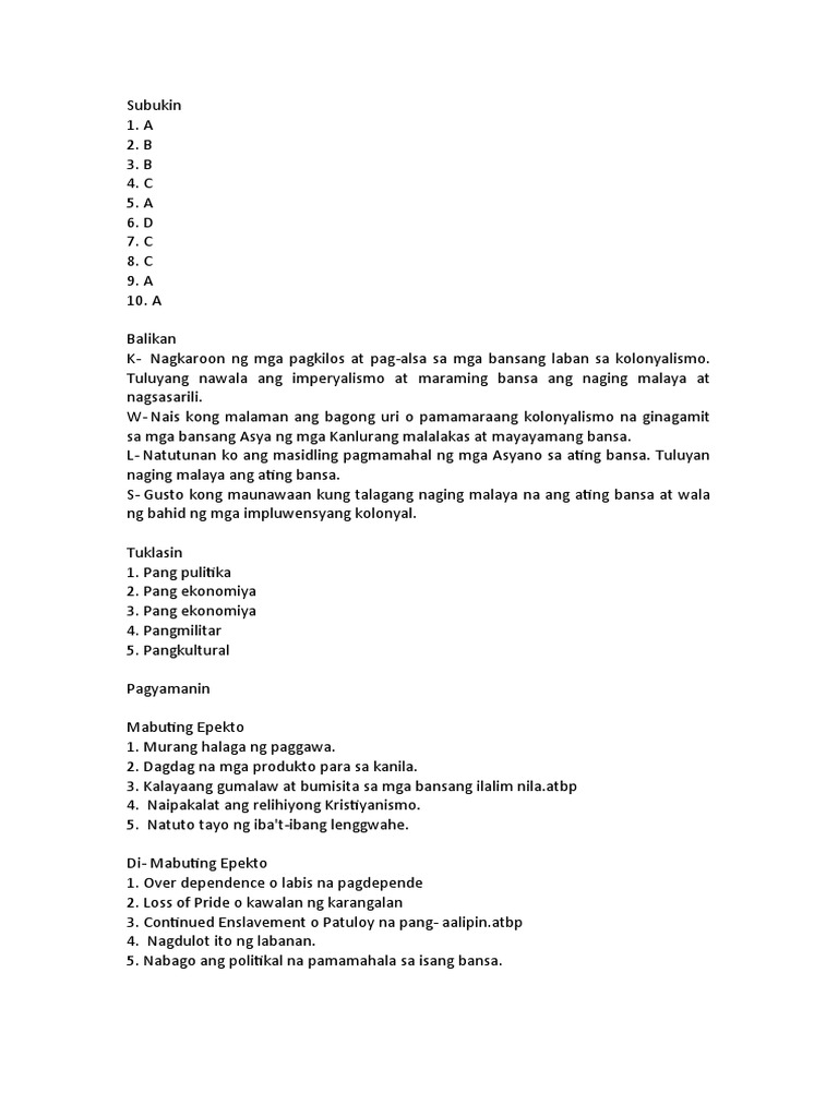 Aral Pan | PDF