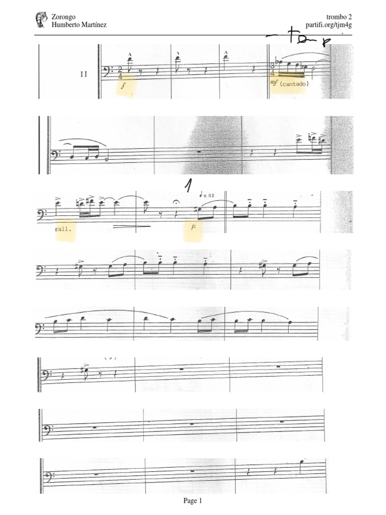 Trombo 2 (Zorongo) | PDF