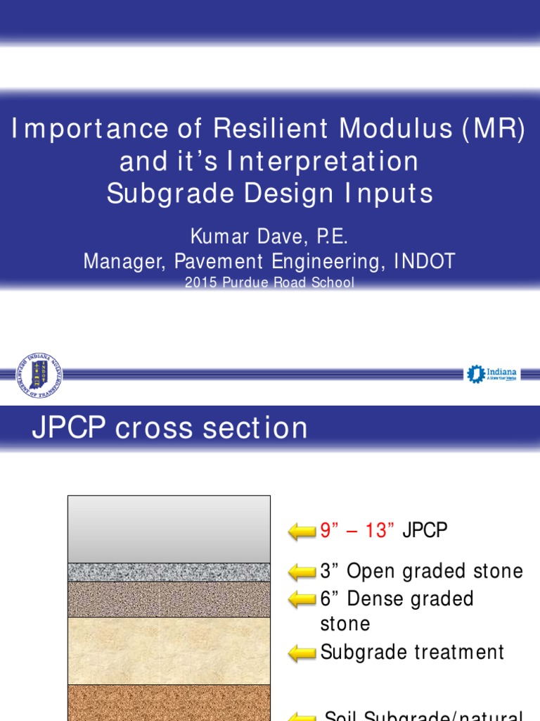 Importance of Resilient Modulus (MR) and Its Interpretation Subg | PDF ...