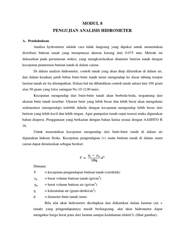 Modul 8 Hidrometer | PDF