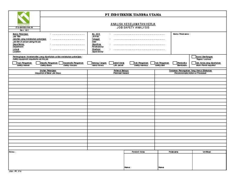 Form Qhse-16 Jsea | PDF