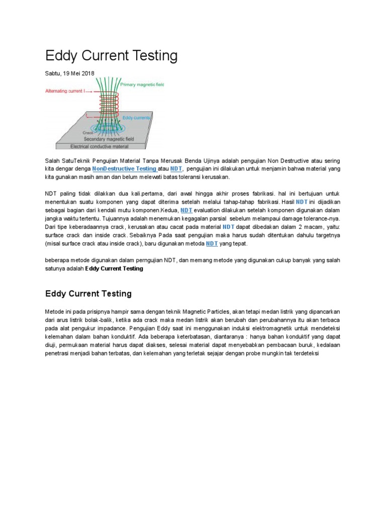 Materi Eddy Current | PDF
