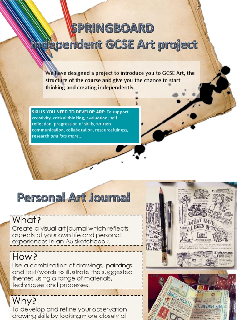 Springboard Gcse Art Task | Download Free PDF | Diary | Drawing