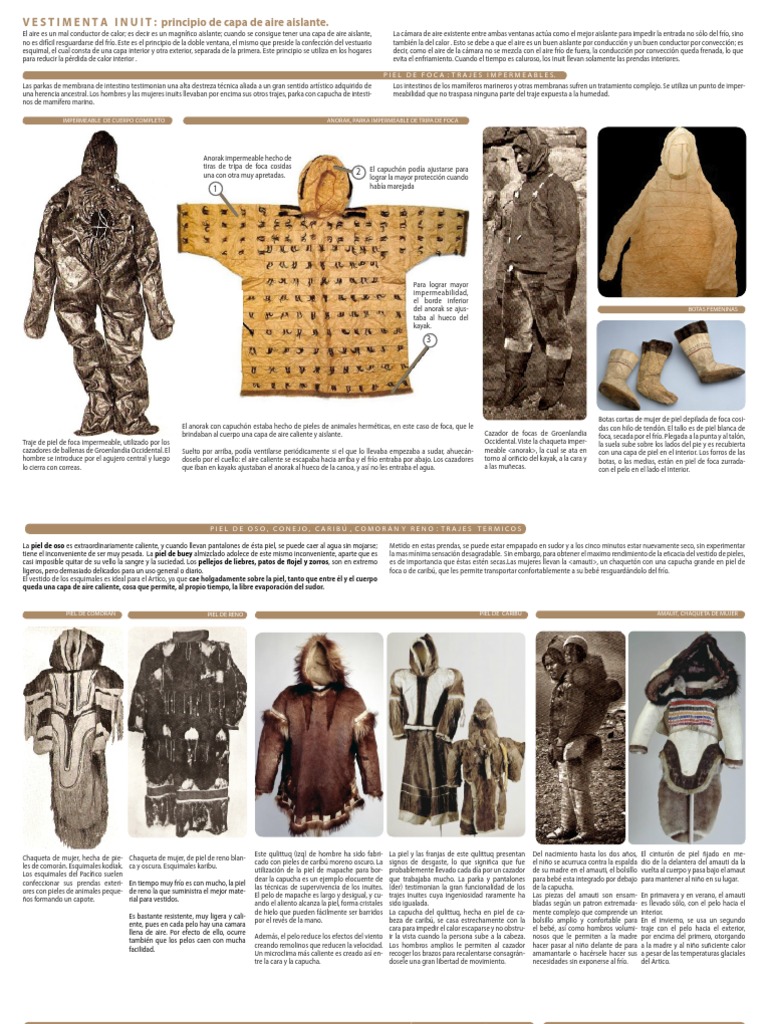 Vestimenta Inuit | PDF | esquimal | Aislamiento térmico
