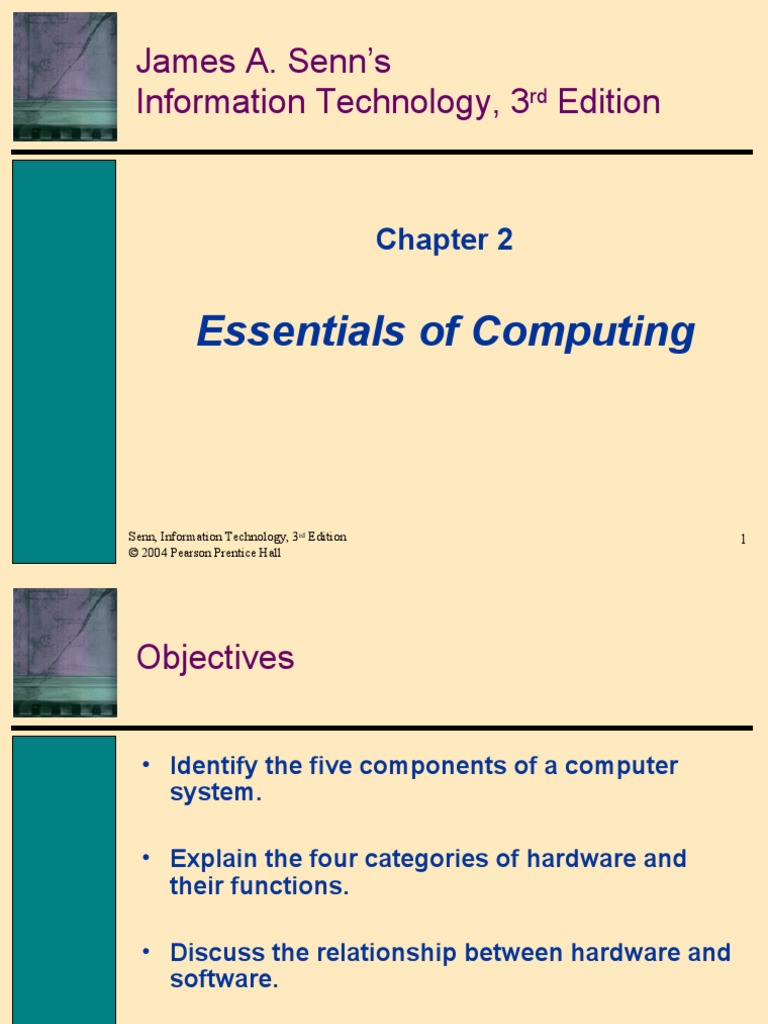 James A. Senn's Information Technology, 3 Edition: Essentials of ...