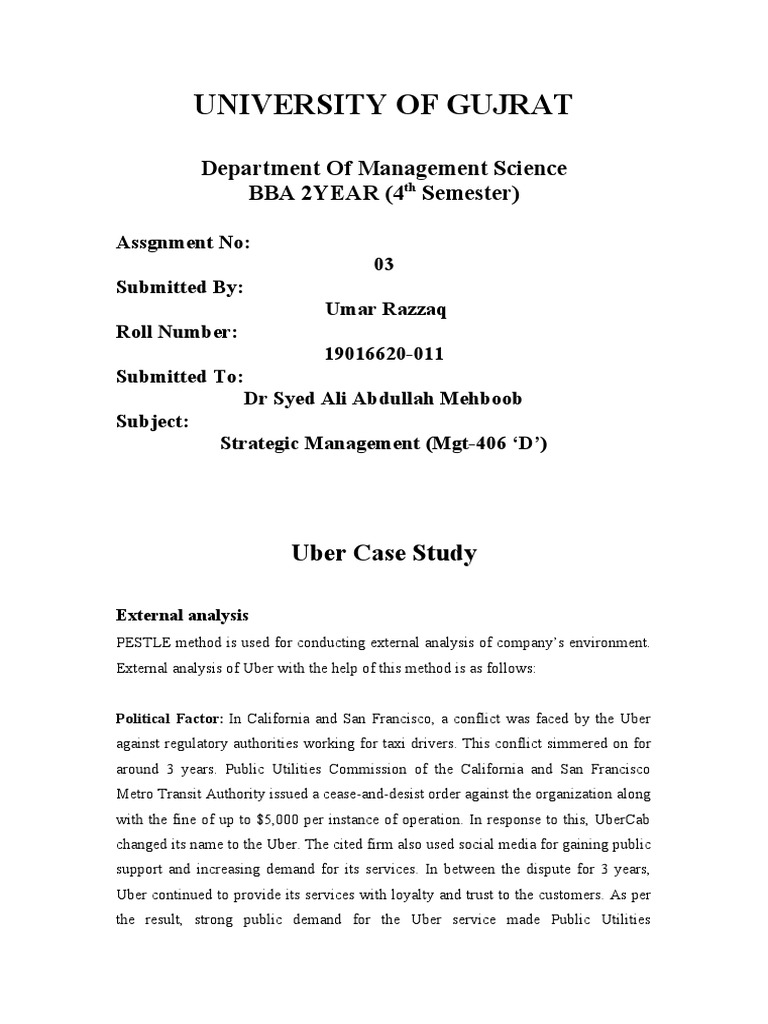 Uber Case Study Analysis | PDF | Lyft | Taxicab
