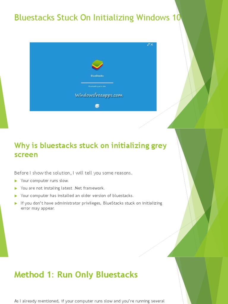 Fix - Bluestacks Stuck On Initializing in Windows 10 | PDF