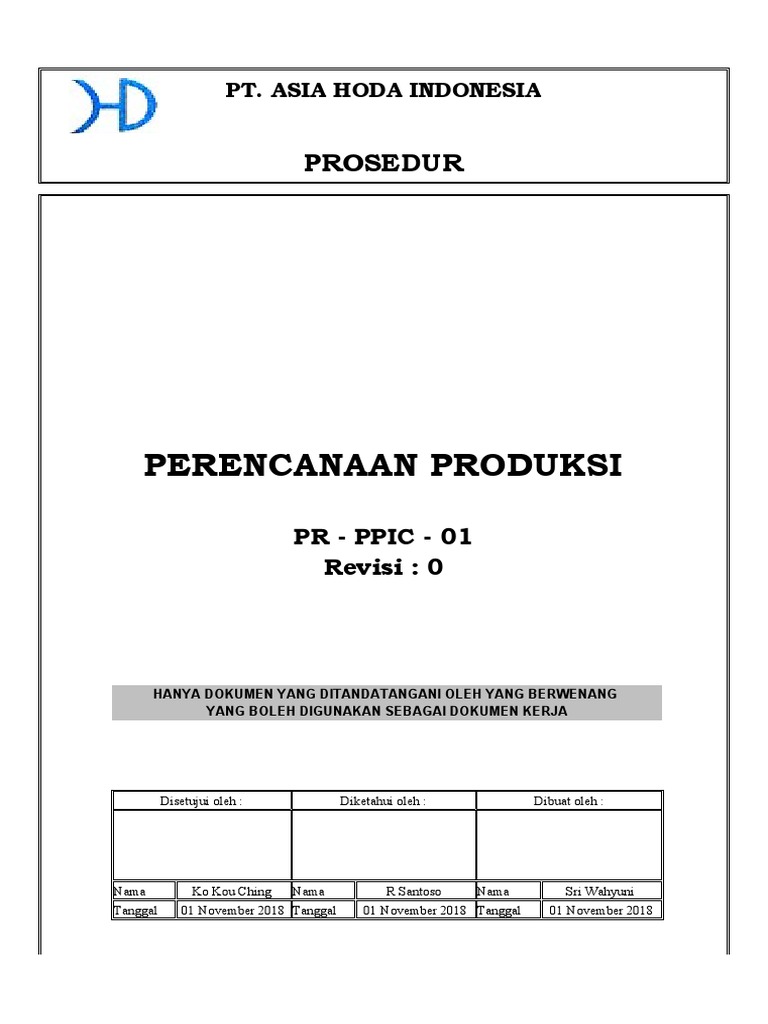 Prosedur Ppic Update 2019 | PDF