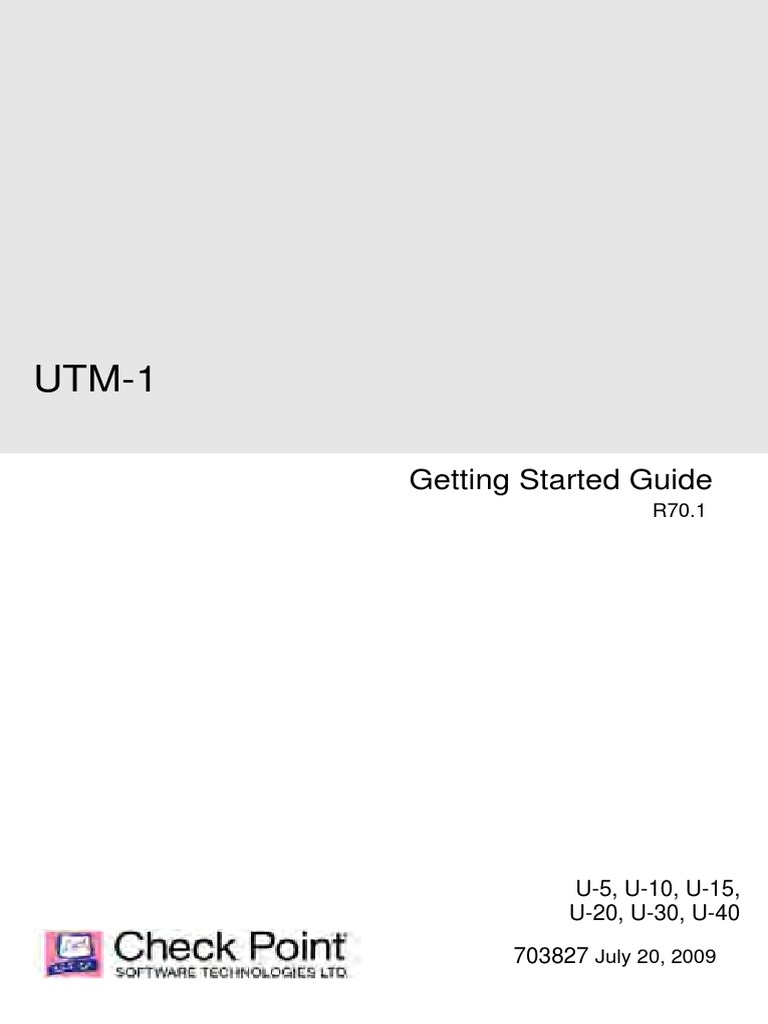 CheckPoint U-10 Getting Started | PDF | Computer Network | Ip Address