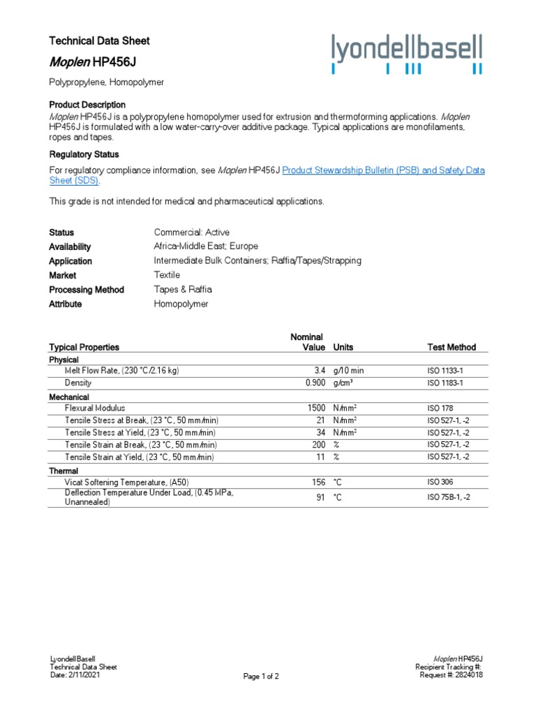 Technical Data Sheet | PDF | Polymers | Information