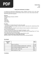 Baking Soda Decomposition Lab Experiment | PDF | Sodium Bicarbonate ...