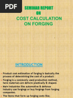 Cost Estimation in Forging | PDF | Forging | Business Process