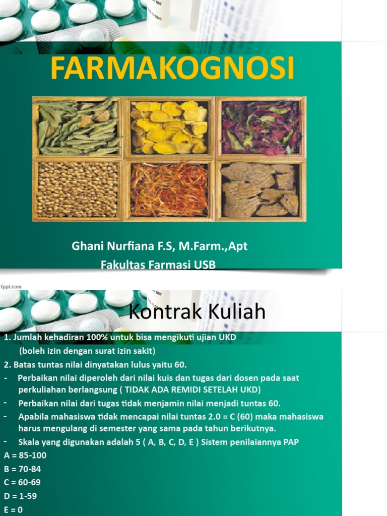 Pendahuluan Farmakognosi, Pengumpulan Dan Pengolahan Simplisia | PDF
