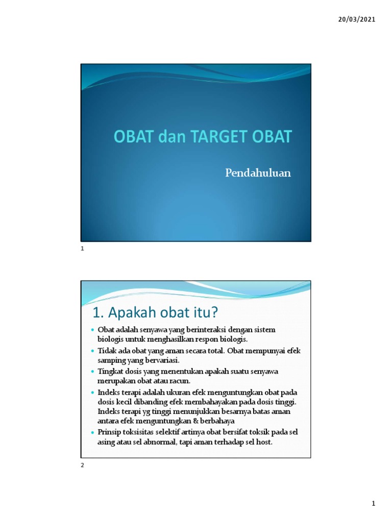 Target Obat dan Interaksi Molekuler | PDF | Pengembangan Diri ...