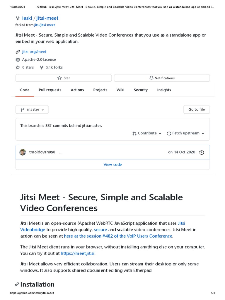 Jitsi Meet - Secure, Simple and Scalable Video Conferences ...