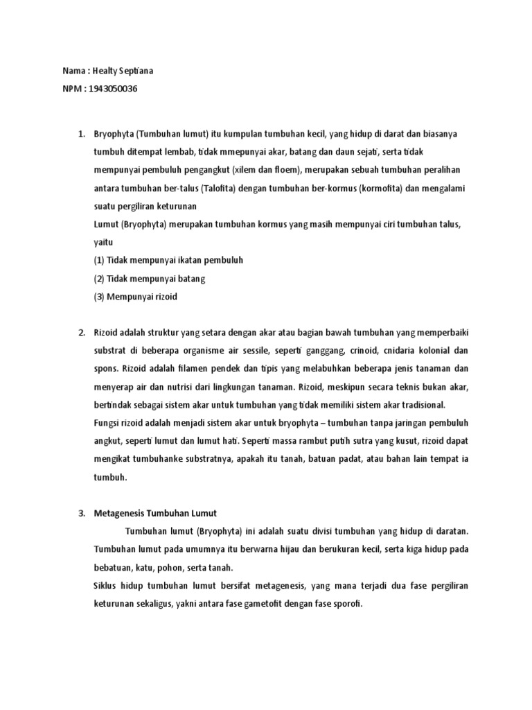 Uts Botani Farmasi | PDF