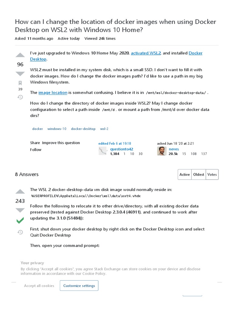 How Can I Change The Location of Docker Images When Using Docker ...