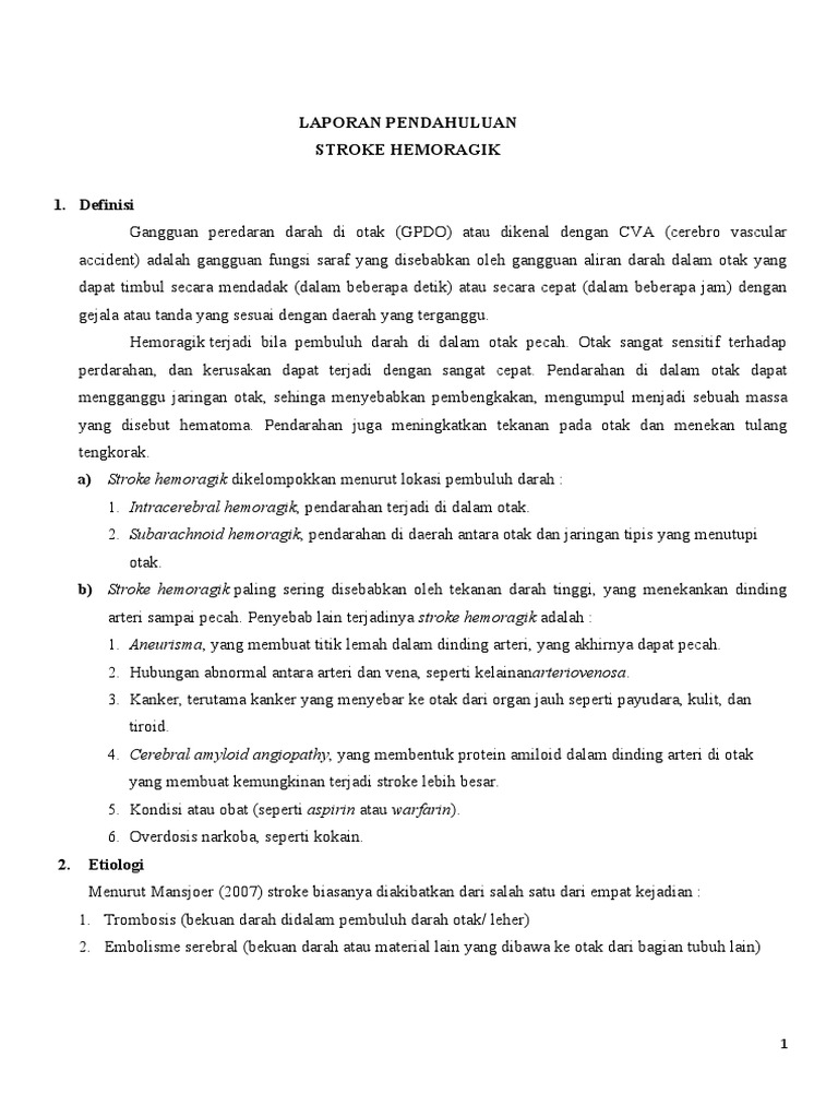 LP Stroke-Hemoragik | PDF