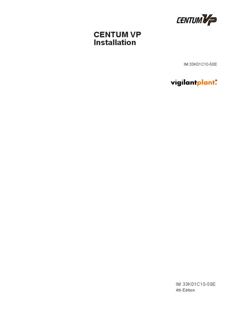 02.centum VP Installation | PDF | Microsoft Windows | Personal Computers