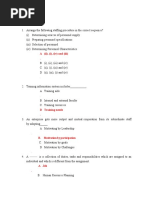 Chra Quali Sample Questions | PDF | Human Resource Management | Human ...