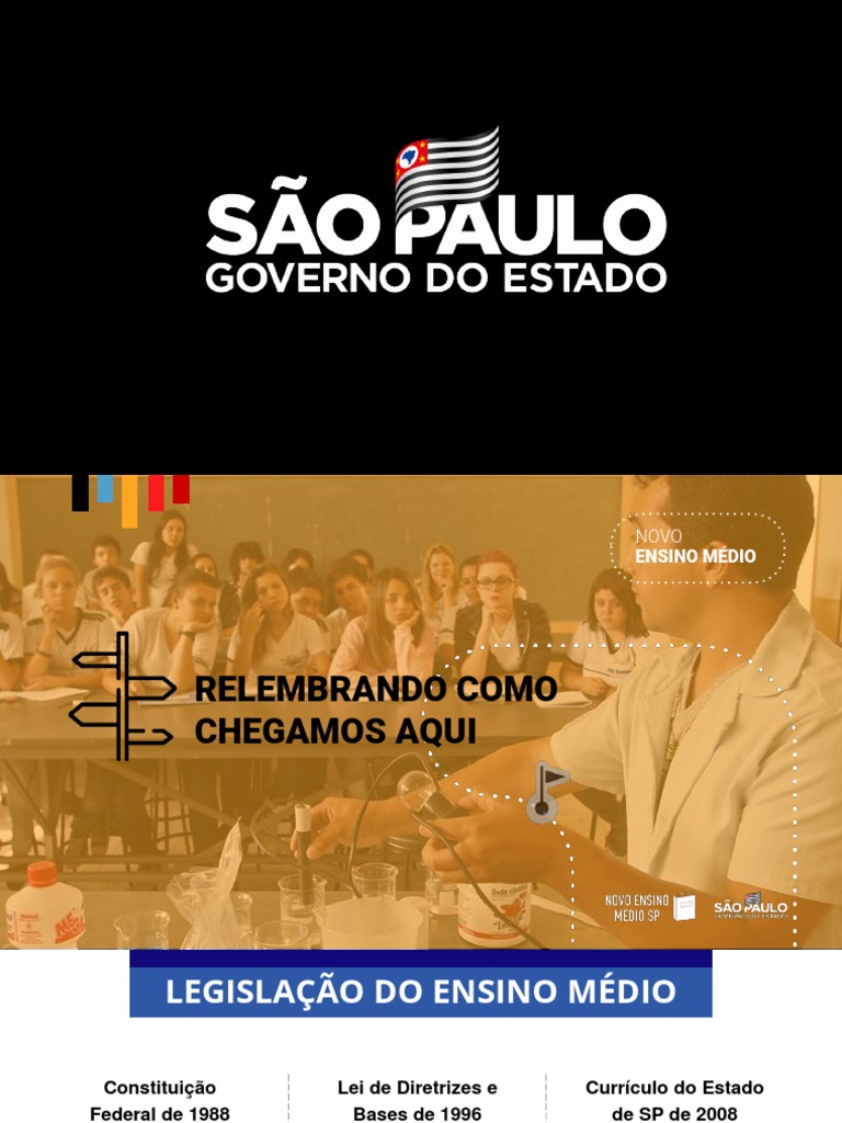 Novo Ensino Médio - Documento Orientador Junho de 2021 | PDF | Ensino ...