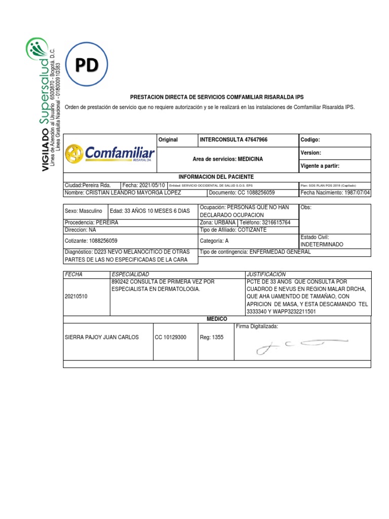 Interconsultas | PDF | Cuidado de la salud | Especialidades Medicas