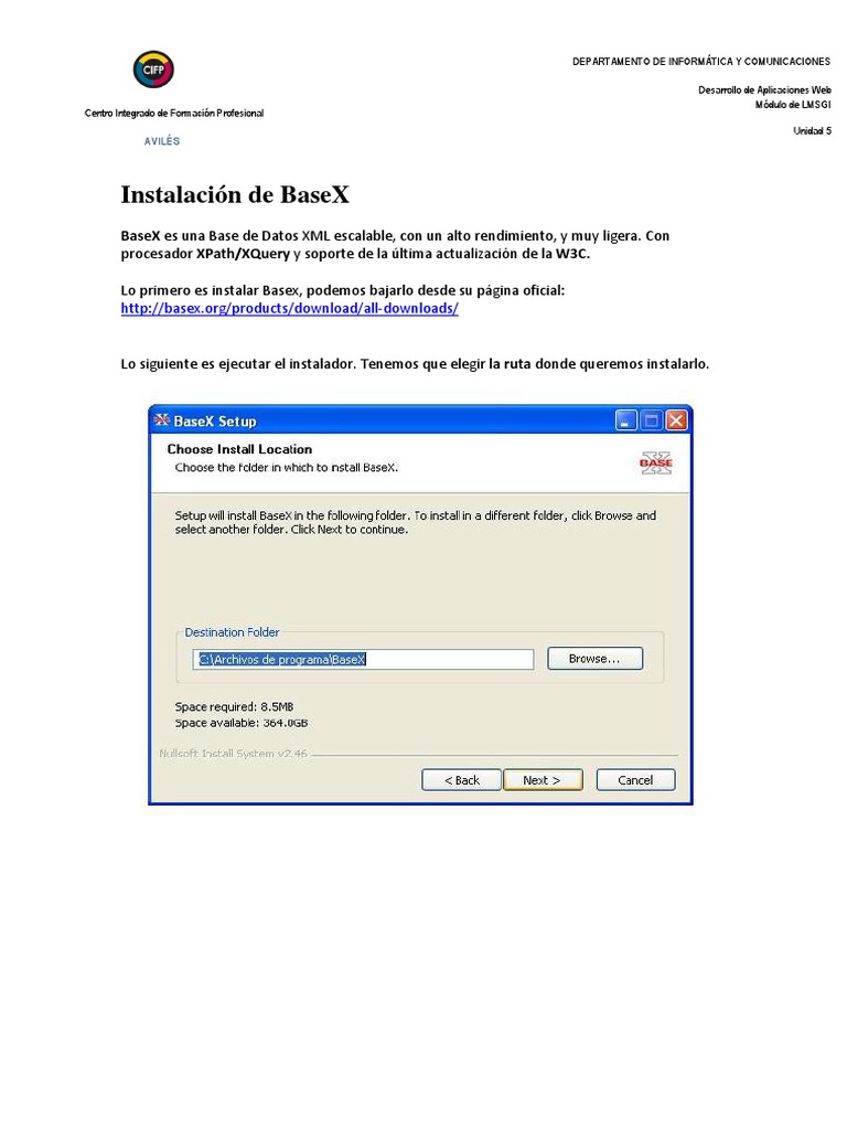 Instalación y Uso de BaseX en XQuery | PDF | HTML | Aplicación web