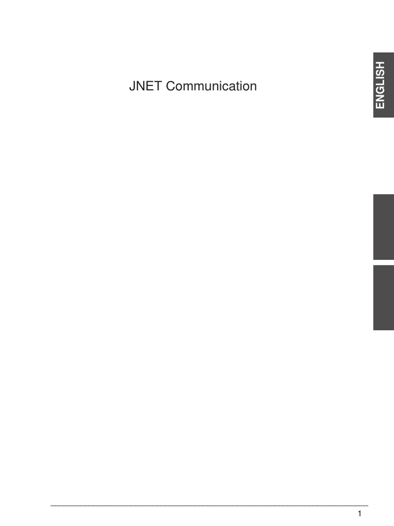 JNET Communication Module | PDF | Programmable Logic Controller ...