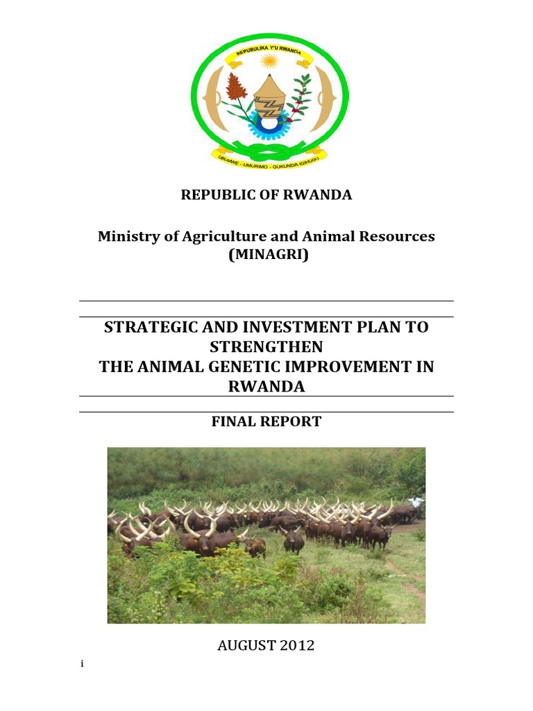 Strategic and Investment Plan To Strengthen The Animal Genetic ...